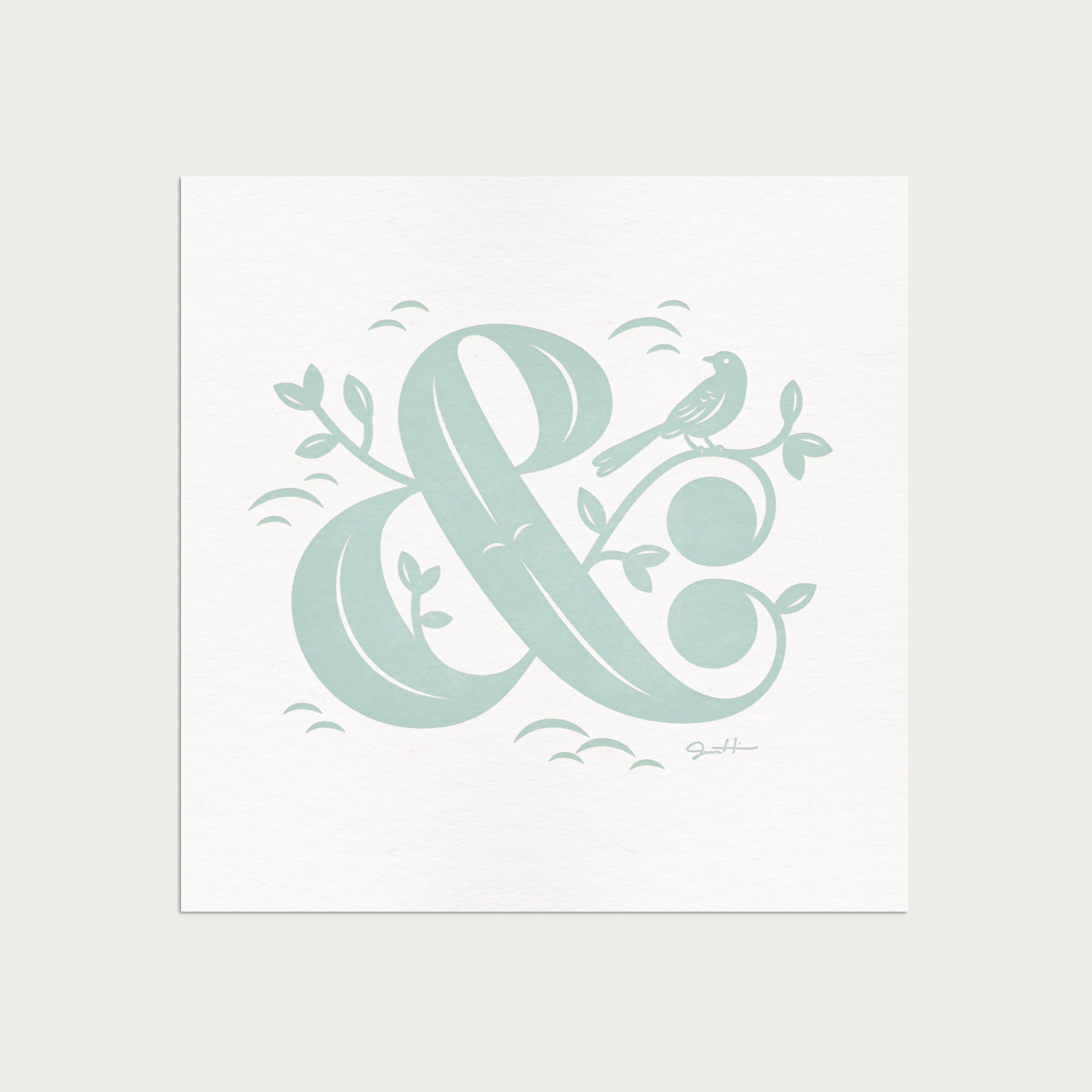 Alphabirds Ampersand Print – Jessica Hische