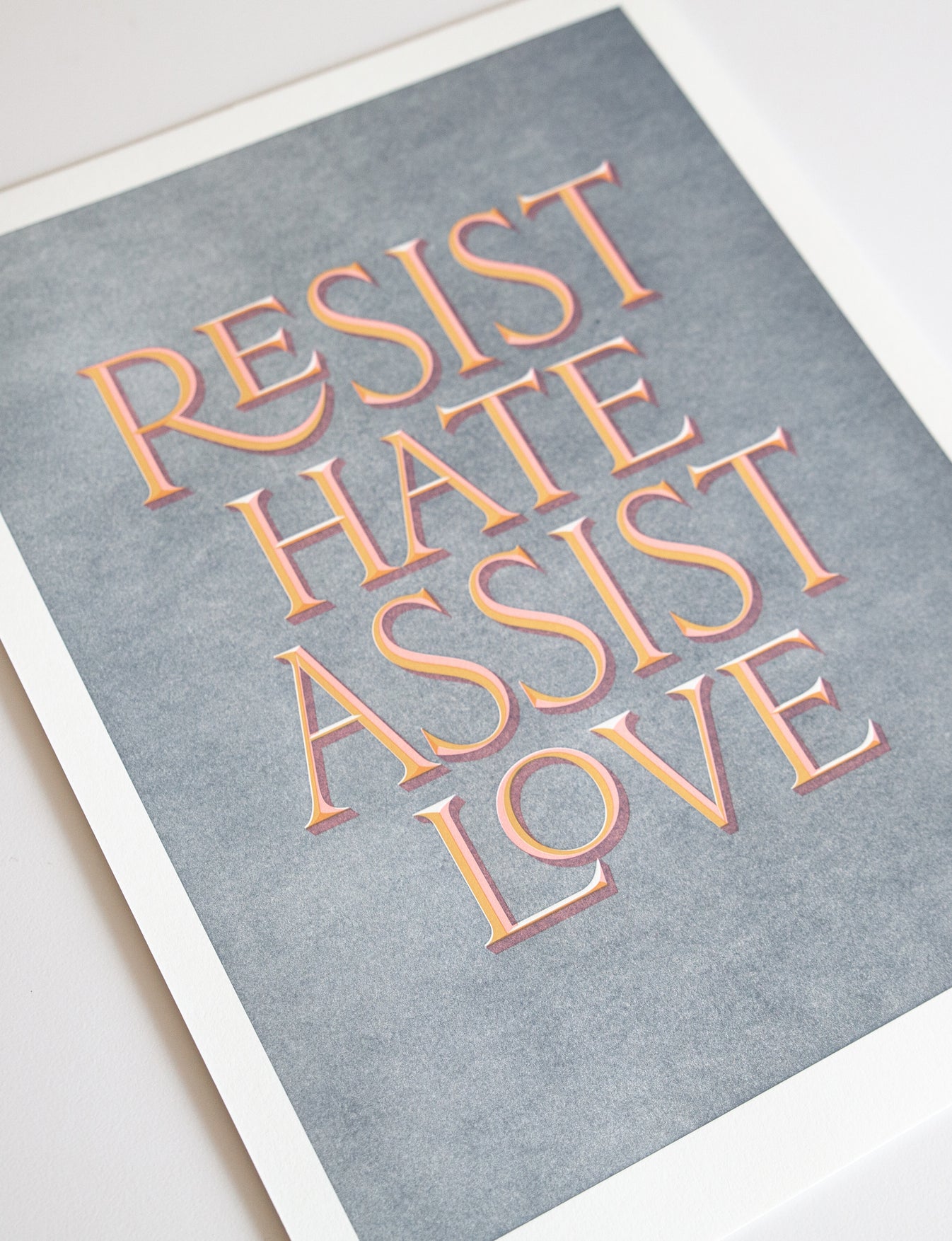 Resist Hate Print – Jessica Hische